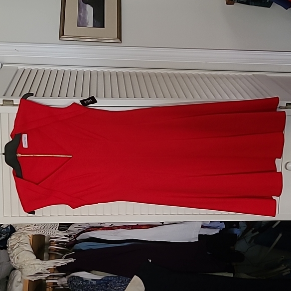Calvin Klein | Dresses | Calvin Klein Red Dress | Poshmark